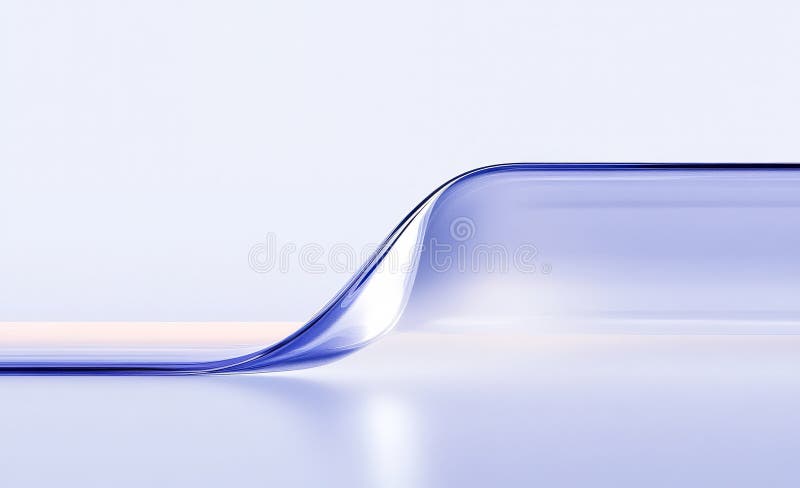 Transparent Curve on Smooth Surface Stock Photo - Image of form ...