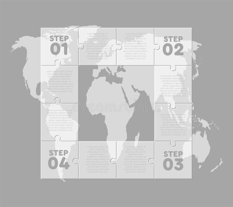 Transparent Diagram Infographic Process on 4 Steps Stock Illustration ...