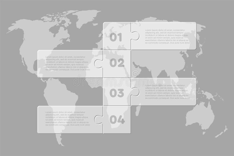 Transparent Diagram Infographic Process on 4 Steps Stock Vector ...