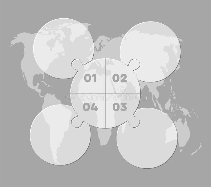Transparent Diagram Infographic Process on 4 Steps Stock Illustration ...
