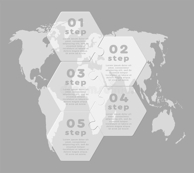 Transparent Diagram Infographic Process on 4 Steps Stock Vector ...