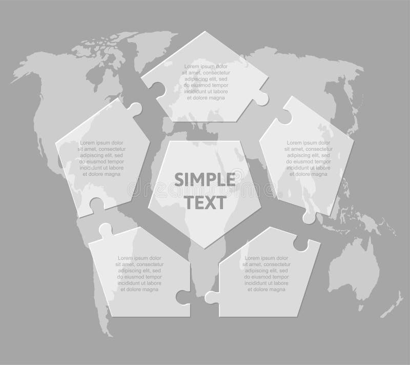 Transparent Diagram Infographic Process on 5 Steps Stock Vector ...