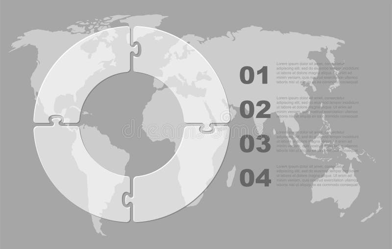 Transparent Diagram Infographic Process on 4 Steps Stock Vector ...