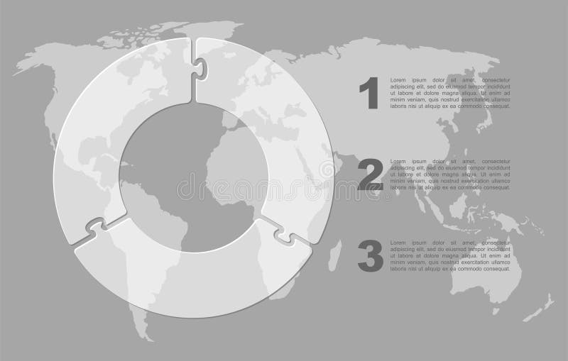 Transparent Diagram Infographic Process on 3 Steps Stock Vector ...