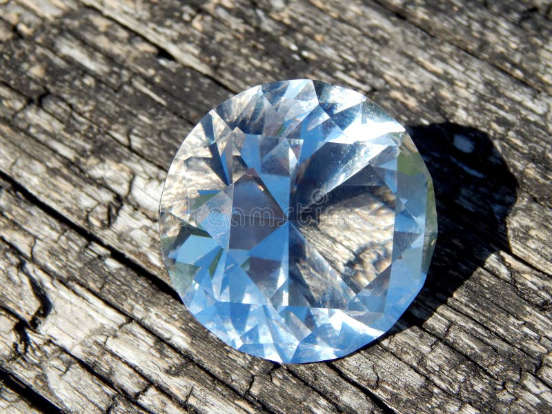 Transparent Diamond in the Glare of a Ray of Sunlight Stock Image ...