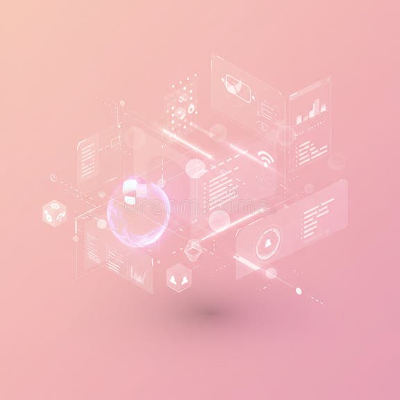 Transparent Digital Interface with Floating Panels Displays Data ...