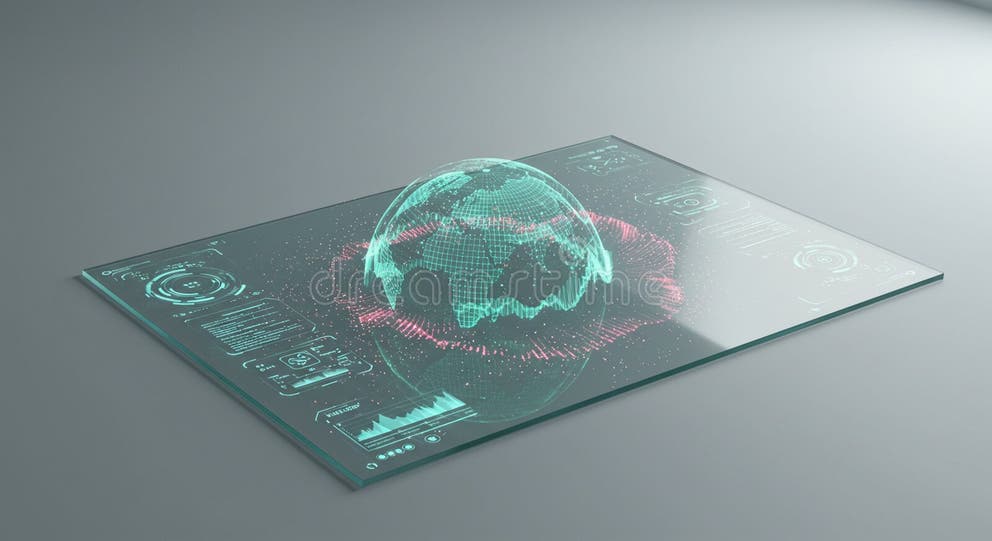 A Transparent Digital Interface with Holographic Elements Displays a ...