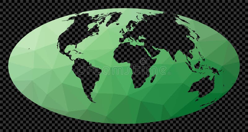 Transparent Digital World Map. Stock Vector - Illustration of aitoff ...