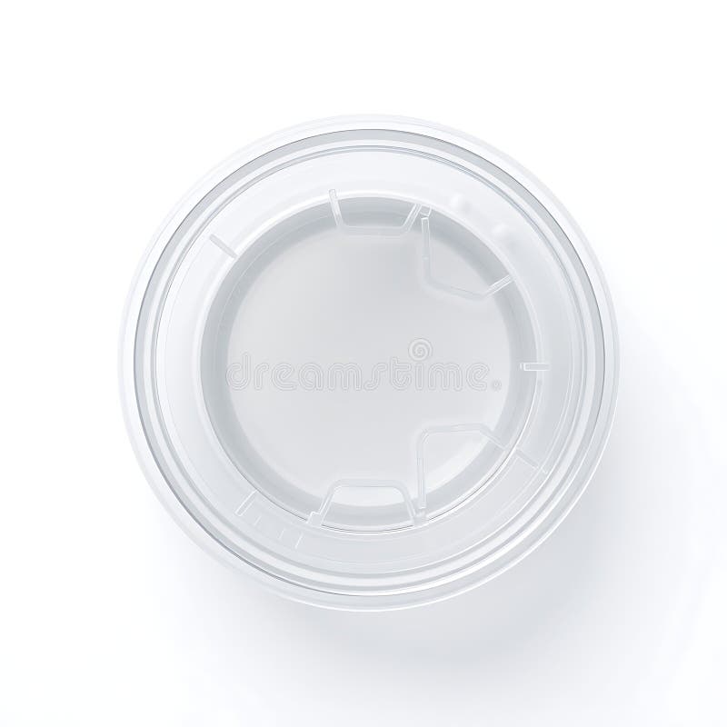 A Transparent Disposable Specimen Container with a Secure Lid Placed ...