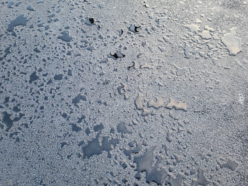 Transparent Drops of Water after Rain on New Asphalt Stock Image ...
