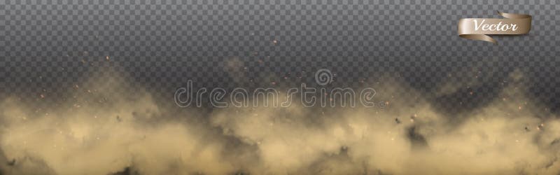 Transparent Dust Clouds with Dirt. Vector Stock Vector - Illustration ...