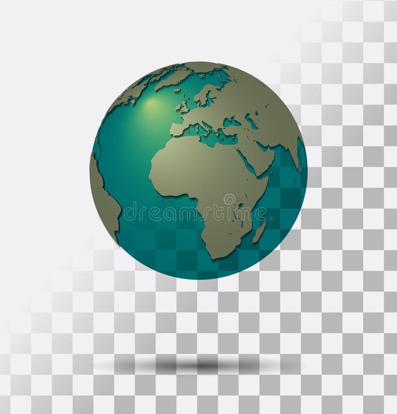 Transparent Earth stock vector. Illustration of vector - 36737875
