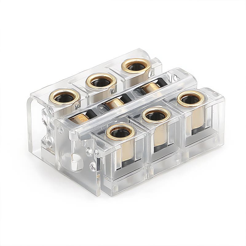 Transparent Electrical Terminal Block Connector with Gold Contacts for ... Transparent Electrical Terminal Block Connector with Gold Contacts for ...