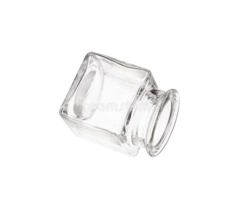 Transparent Empty Jar Isolated Over White Background Stock Photo ...