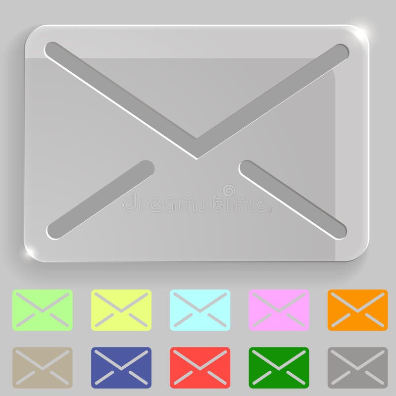 Transparent envelope icon stock vector. Illustration of send - 31386092