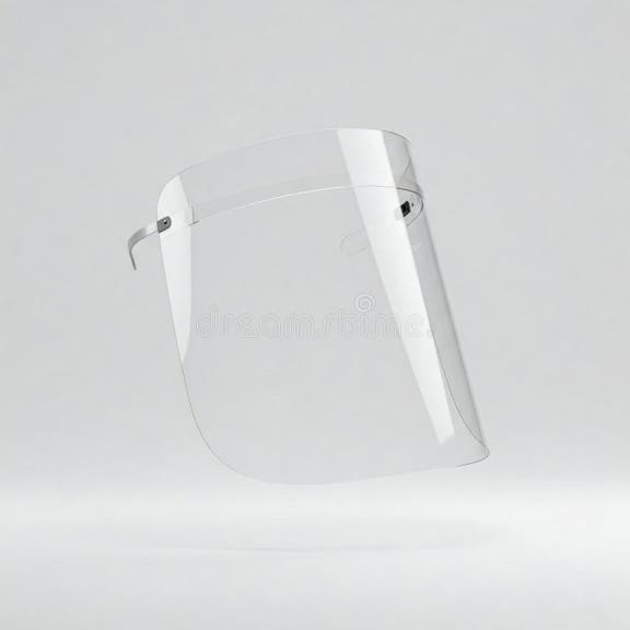 A transparent face shield stock photo. Illustration of light - 382013142