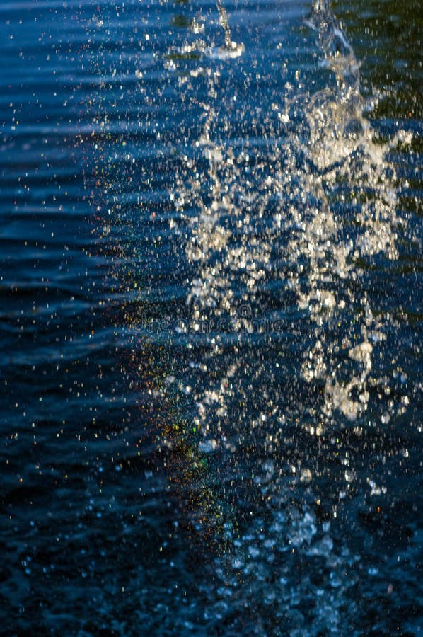 Transparent Falling Water Vertical Flows, Close Up Stock Photo - Image ...