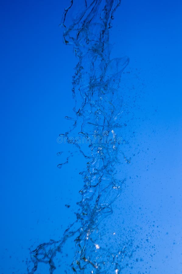 Transparent Falling Water Vertical Flows, Close Up Stock Photo - Image ...