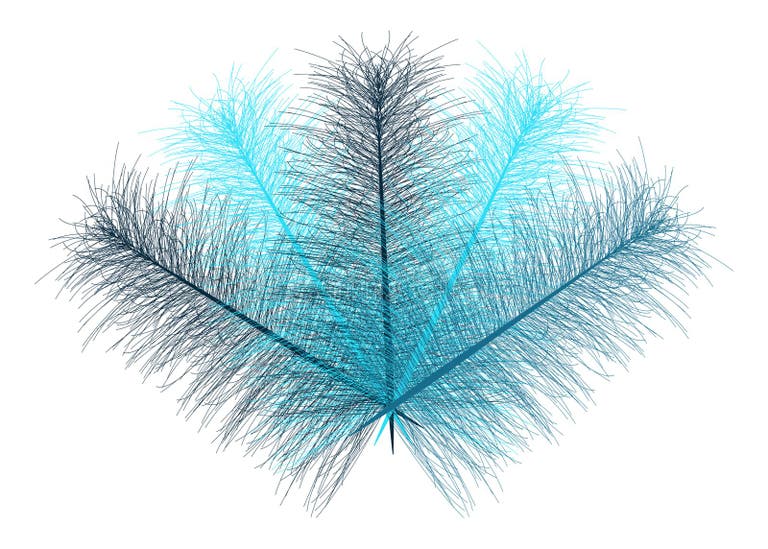Transparent Feathers Fan - Vector Illustration Stock Vector ...