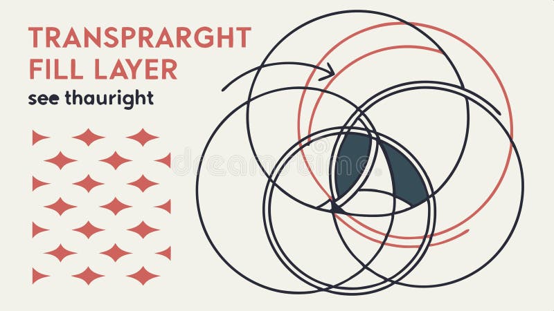 Transparent Fill Layer Design Concept See through Effect Illustration ...