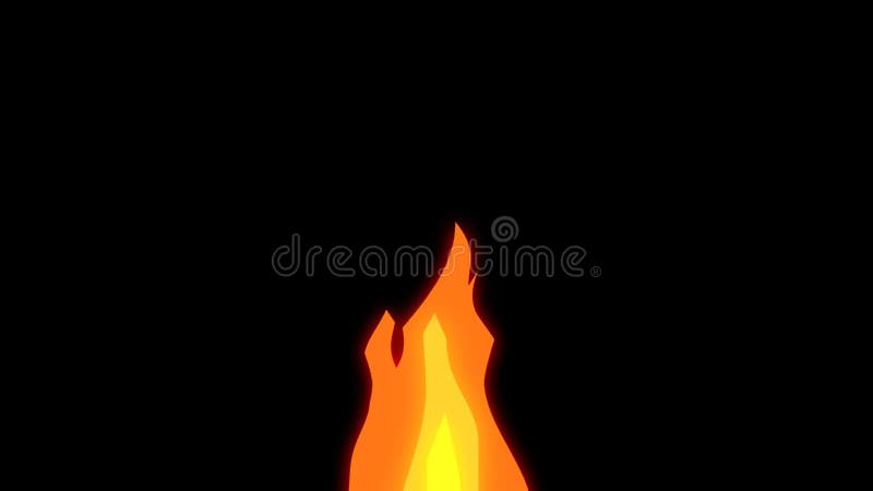 Transparent Fire Stylized Cartoon Animation Stock Footage - Video of ...