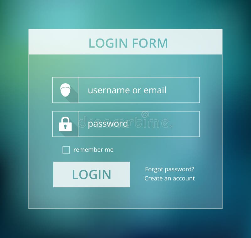 Transparent Form Suitable for Flat Design, Illustration Stock Vector ...