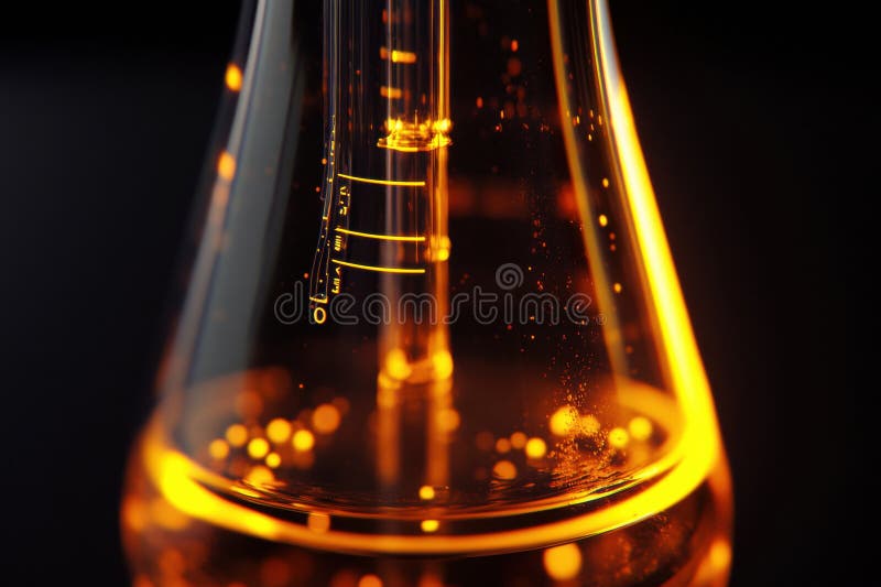 Transparent Gas Observed within Laboratory Beaker Showcasing Molecular ...