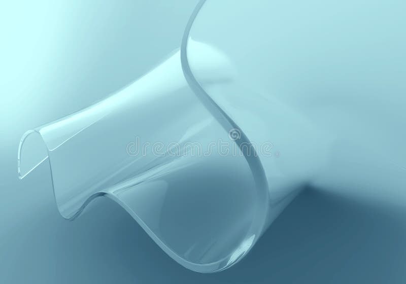 Transparent Geometric Glass Wave Abstract Background Stock Illustration ...