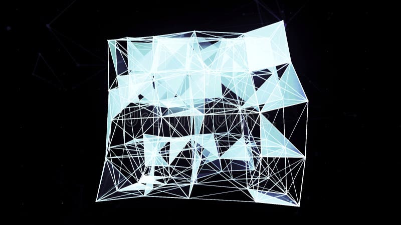 Transparent Geometric Shape.Motion Stock Illustration - Illustration of ...