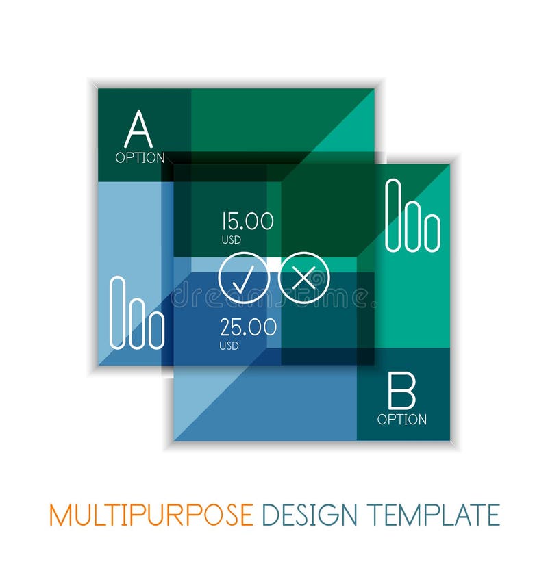 Transparent Geometric Shaped Infographic Templates Stock Vector ...