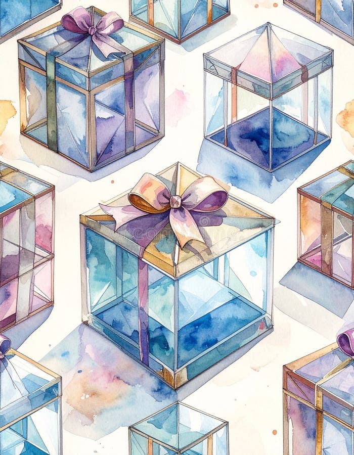 Transparent Gift Boxes Stock Illustrations – 4,847 Transparent Gift ...