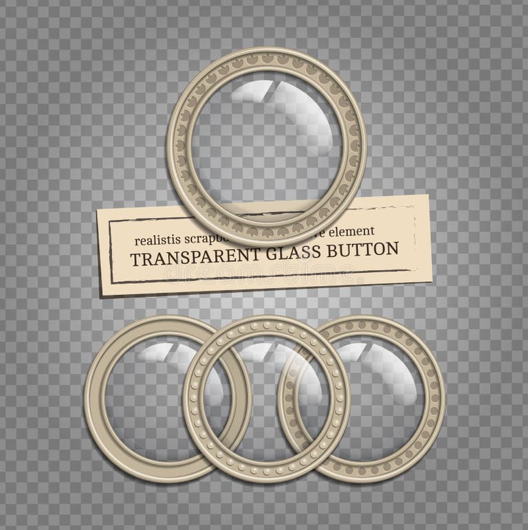 Transparent Glass Buttons Stock Illustrations – 3,812 Transparent Glass ...