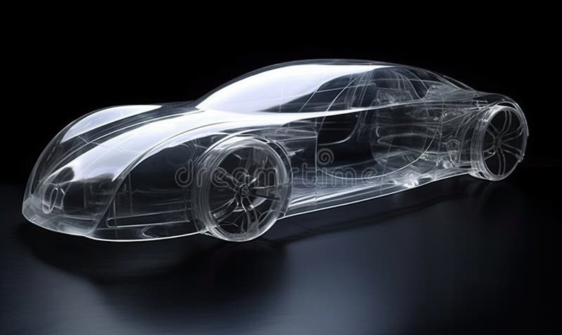 Transparent Glass Car Boasts Sleek Modern Appearance Creating Using ...