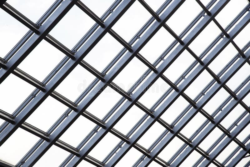 Transparent glass ceiling. stock photo. Image of corridor - 58144876