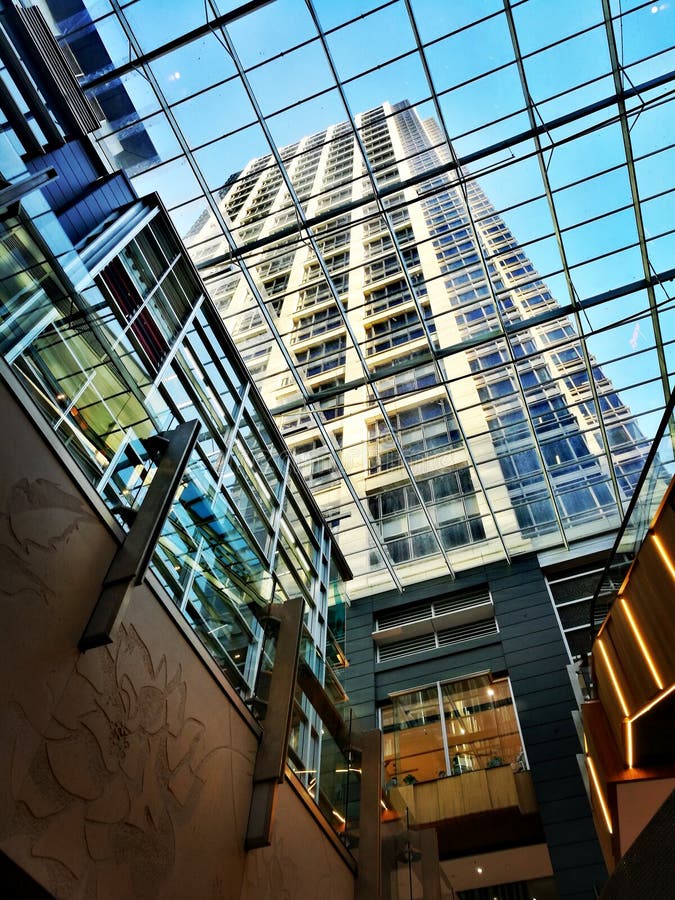 Transparent Glass Ceiling stock image. Image of building - 113295303