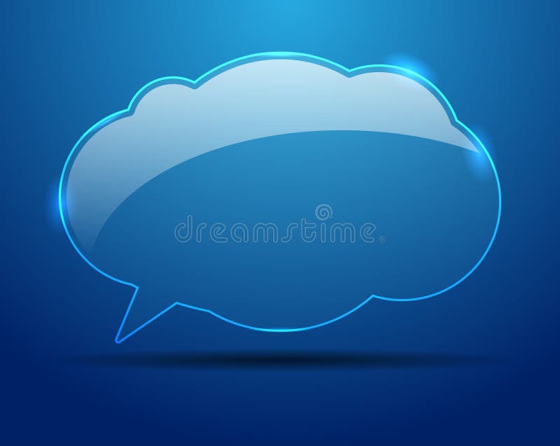 Transparent Glass chat stock vector. Illustration of chat - 24591101