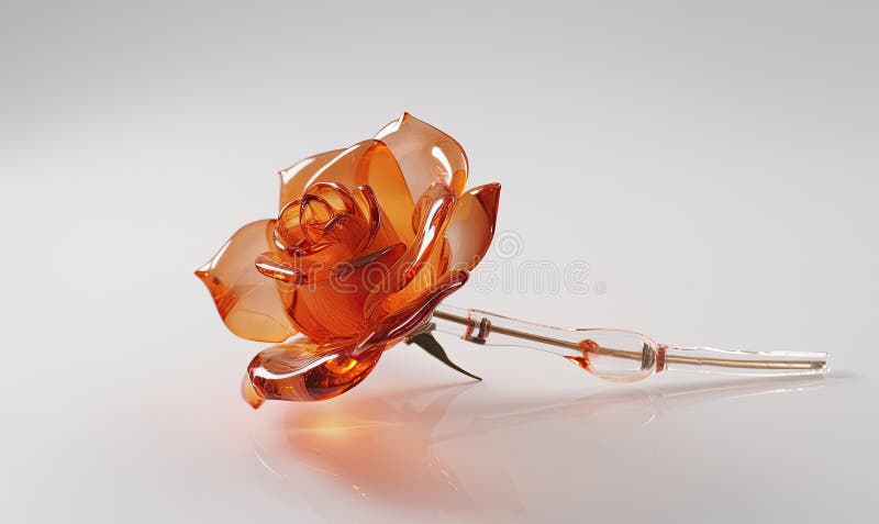 Transparent Glass Container Showcases Delicate Rose Flowers Creating ...