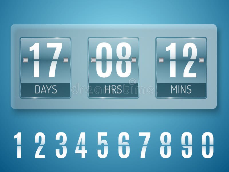 Day Countdown Timer Transparent Background Stock Illustrations – 396 ...