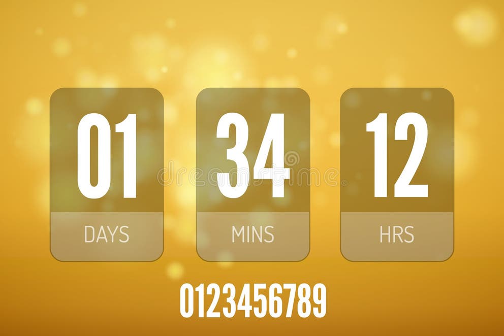 Transparent Glass Countdown Timer Isolated. Vector Stock Vector ...