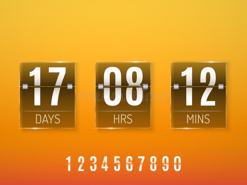 Day Countdown Timer Transparent Background Stock Illustrations – 352 ...