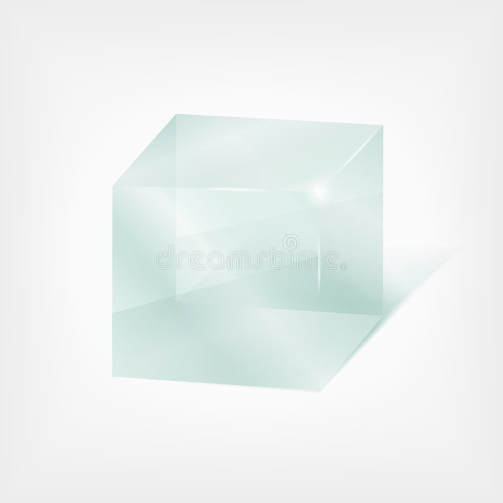 Vector Empty Transparent Glass Box Cube Stock Illustrations – 410 ...