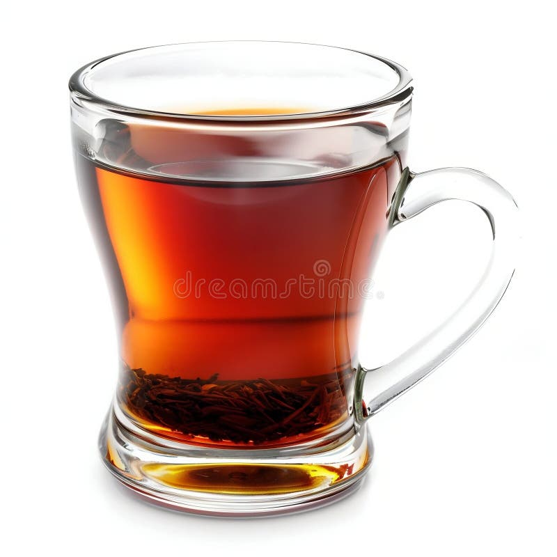 Transparent Glass Cup of Black Tea. Generative Ai Stock Illustration ...