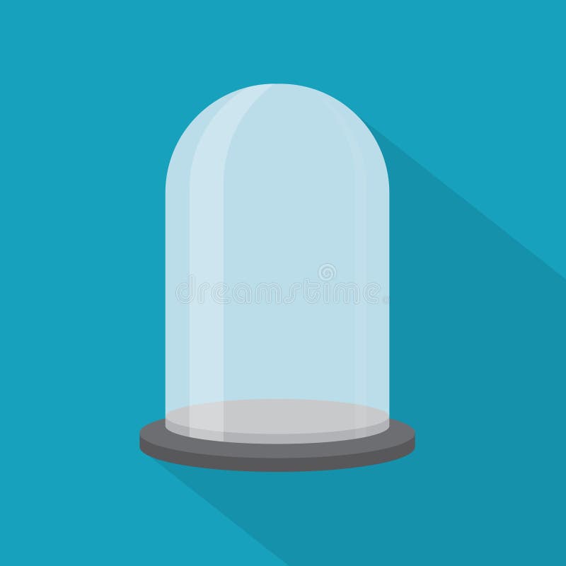Transparent Glass Dome Icon Stock Vector - Illustration of blue ...