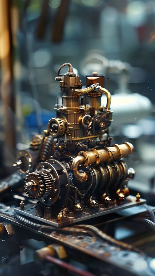 Transparent Glass Engine Visualization Glass-Constructed Automobile ...