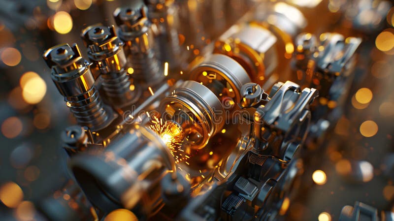 Transparent Glass Engine Visualization Glass-Constructed Automobile ...