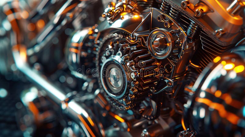 Transparent Glass Engine Visualization Glass-Constructed Automobile ...