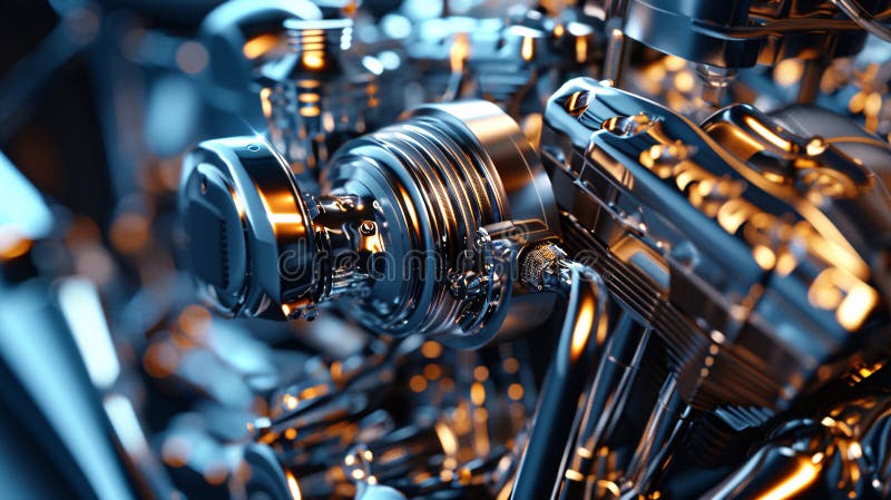 Transparent Glass Engine Visualization Glass-Constructed Automobile ...