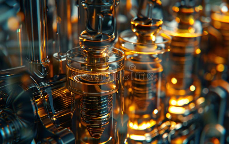 Transparent Glass Engine Visualization Glass-Constructed Automobile ...