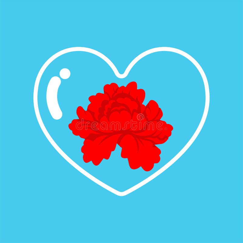 Transparent Glass Heart Anatomy and Flower Inside. Love Vessel Stock ... Transparent Glass Heart Anatomy and Flower Inside. Love Vessel Stock ...