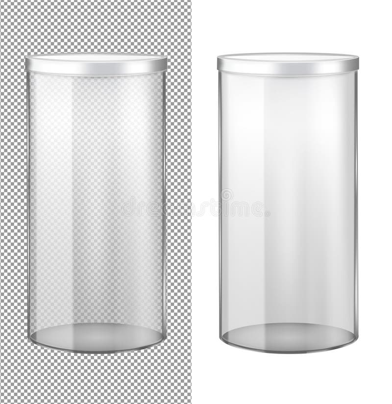 Transparent Glass Jar with Metal Lid Stock Vector - Illustration of ...